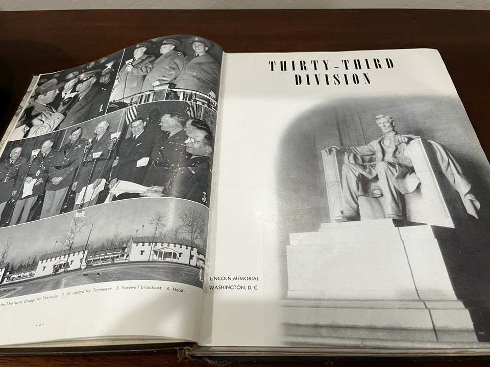 WWII Unit Book 33rd Division Pictorial History 1941 - 1942 US Army | eBay