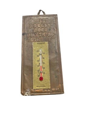 Vintage Wall Thermometer With Embossed Quote | eBay