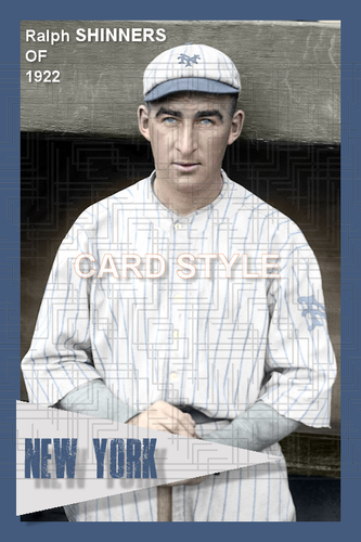 Ralph Shinners - 1922 New York Giants - choose a size - colorized print ...