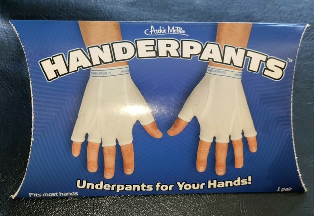 Accoutrements Handerpants Fingerless Gloves - White/Blue (11951) for ...