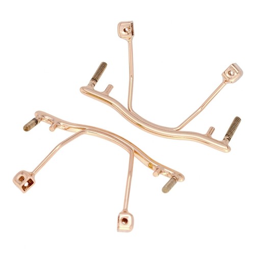 2pcs Rose Gold Metal Rimless Frame Glasses Bridge Nose Pad Insert Pins ...