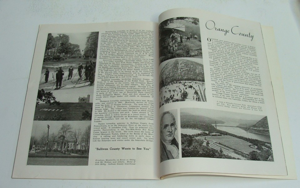 ORIG 1939 PALISADES - CATSKILLS REGION - NEW YORK WORLD'S FAIR ...