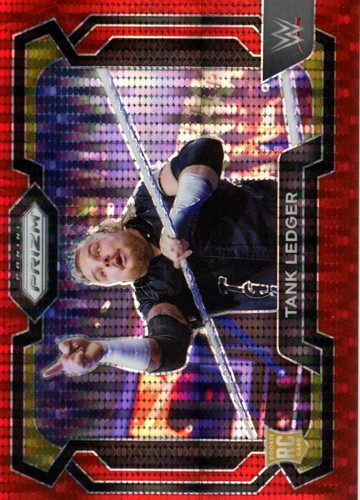 2024 Panini Prizm WWE #69 Tank Ledger Red Pulsar Prizms Parallel #/399 ...