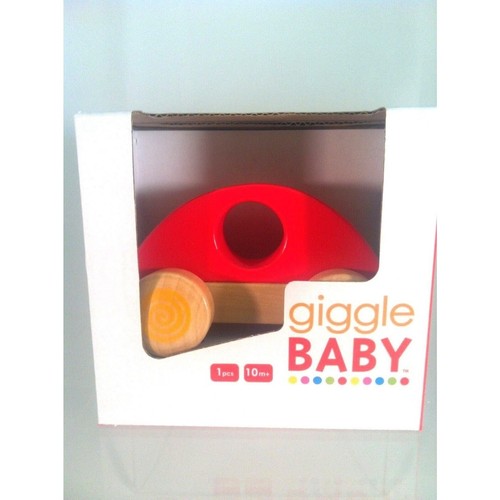 Giggle Baby First Auto - Red Car - Wooden Toy | eBay