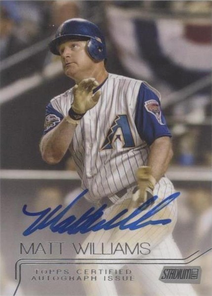 2015 Topps Stadium Club - Autographs #SCA-MW Matt Williams, Matt ...