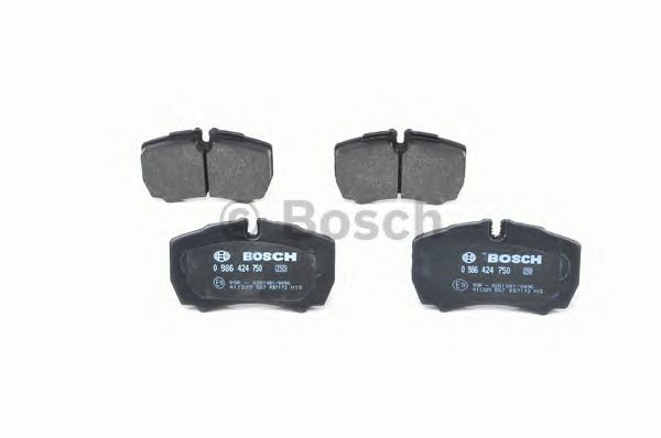 Rear Axle BRAKE PADS SET for IVECO DAILY Box Estate 35C11 V, 35S11 V ...