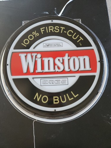 WINSTON No BULL CIGARETTE TOBACCO LIGHTED NEON SIGN DISPLAY 1999 . New ...