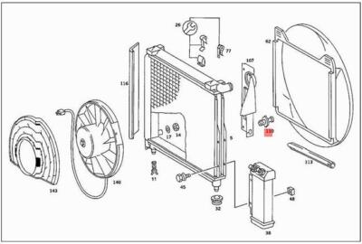 Genuine Mercedes Expansion Rivet 5pcs A124 C124 R107 S124 W124 W201 ...