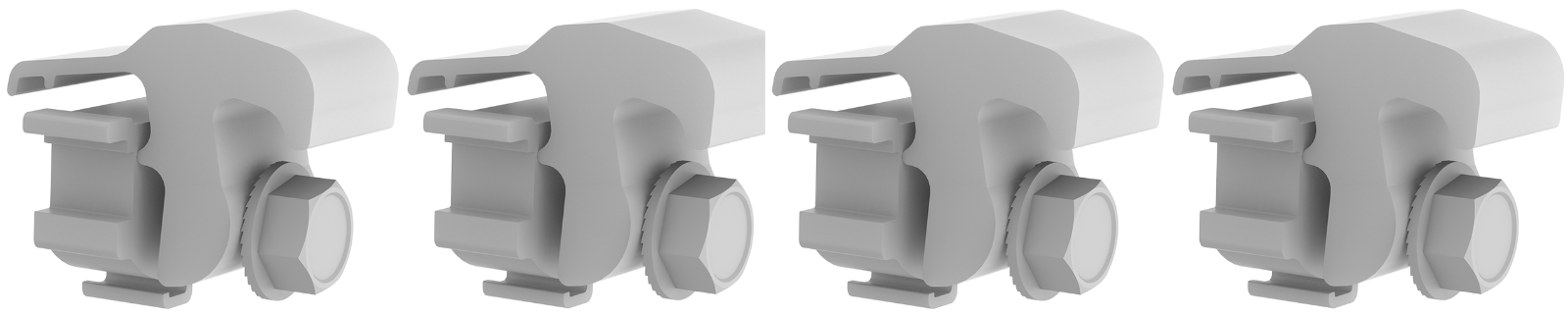 *BOX of 50* K2 Yeti 400050-H Hidden End Clamp Cross Rail Hex 13mm Solar ...