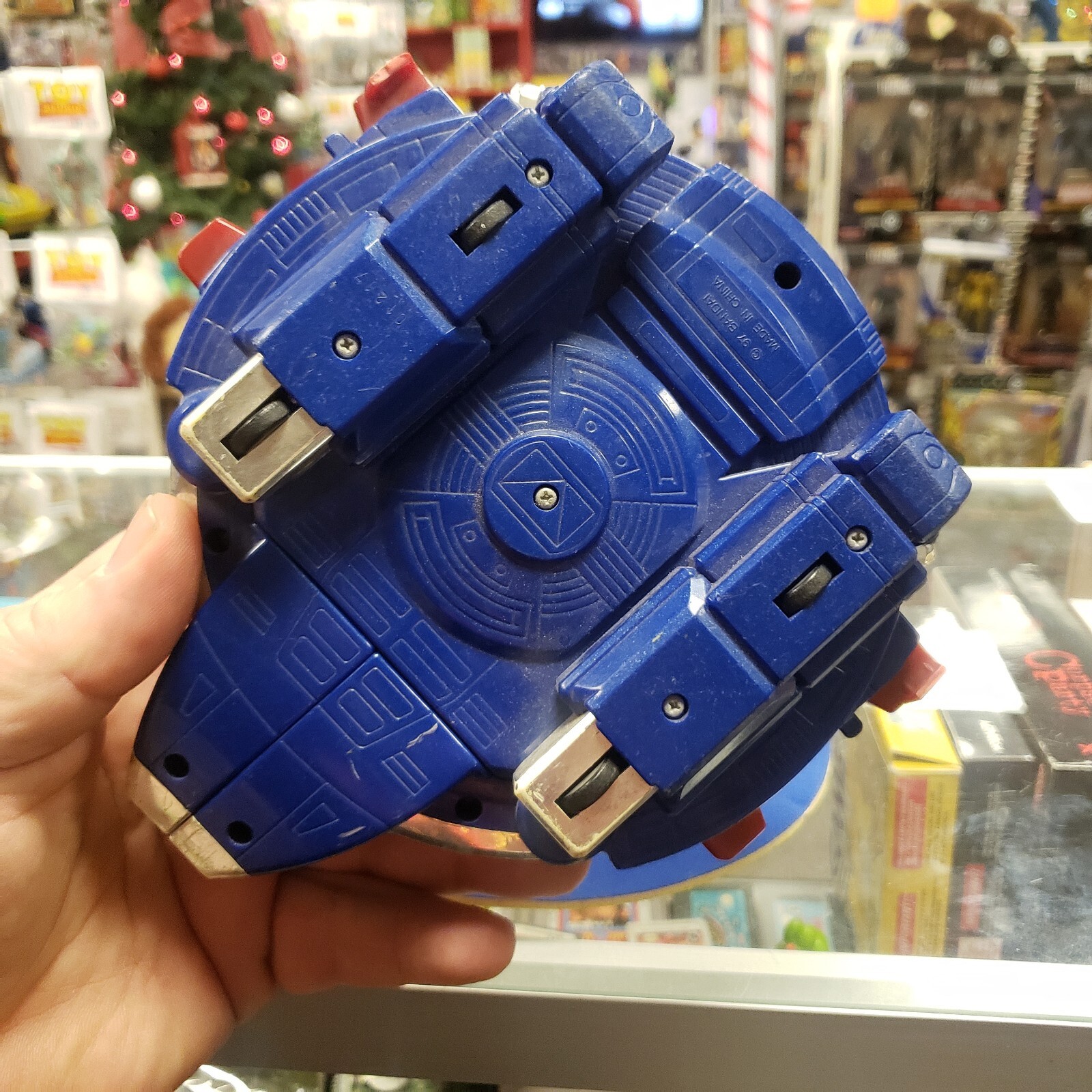 Power Rangers In Space Blue Astro Megazord Ship Head Bandai 1997 w/ 2 ...