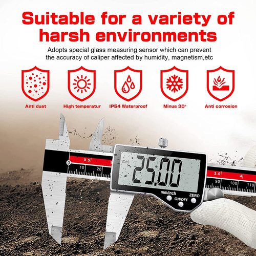 Digital Caliper Electronic Caliper Measuring Tool Precision Digital ...