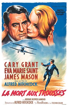 North by Northwest Canvas Poster in French | eBay