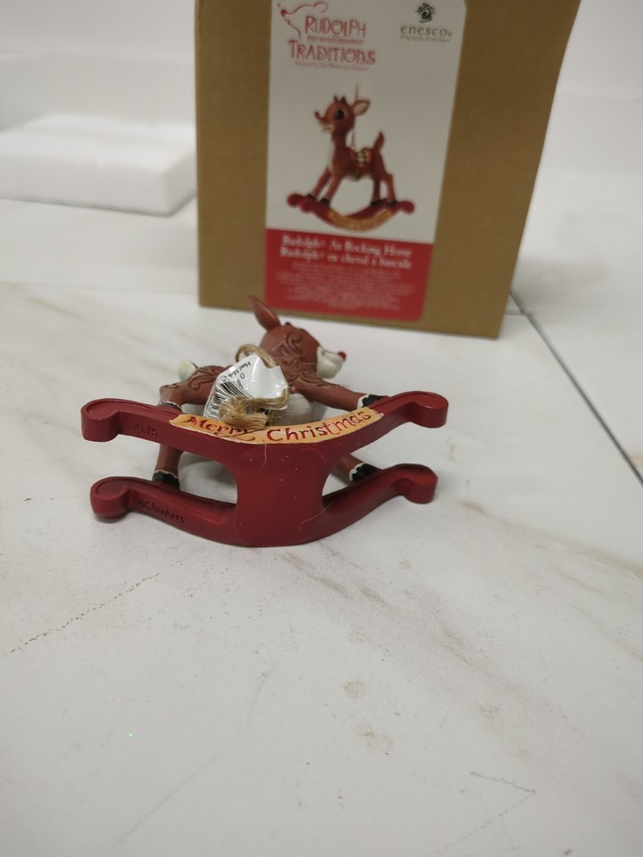 Jim Shore Enesco RUDOLPH Rocking Christmas Ornament- NEW!! | eBay