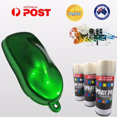 CANDY AEROSOL PAINT 400ML KIT CANDY APPLE GREEN BASE HEAT BODY BRAKES ...