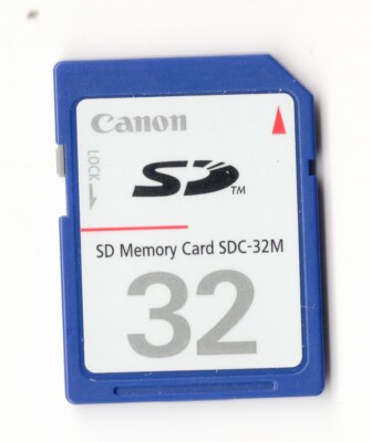 Canon Genuine 32MB MEGABYTE SDC-32M SD Camera Memory Card | eBay