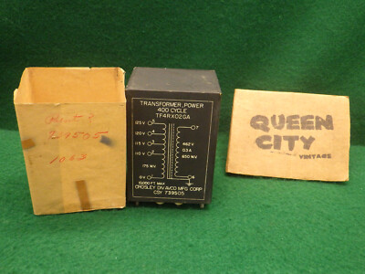 NOS vintage Avco Crosley power transformer TF4RX02GA WWII radio ...