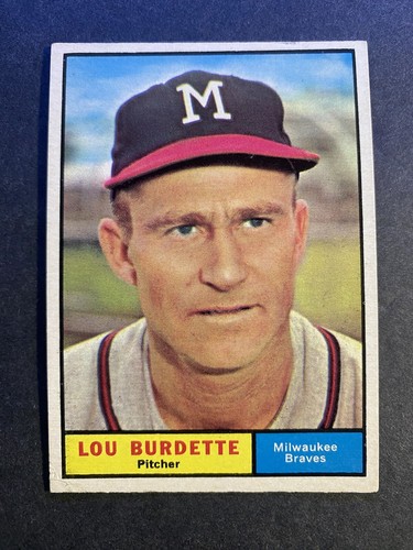 1961 Topps Baseball Lou Burdette Milwaukee Braves Card #320 | eBay