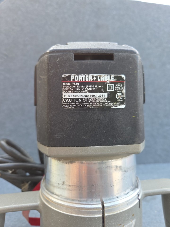 Porter Cable 7519 Single Speed Production Router With Base Tested ...