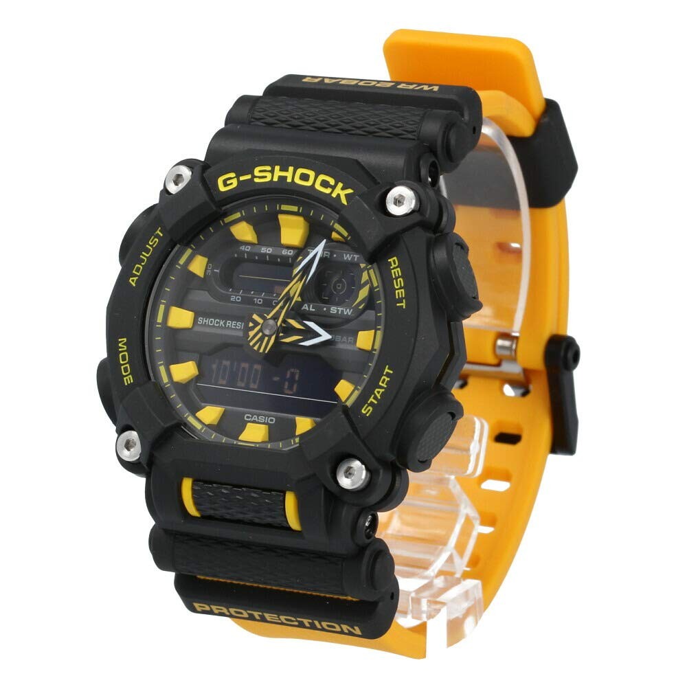 Casio G-Shock GA-900A-1A9 Men Watch Black Yellow Analog Digital Shock ...