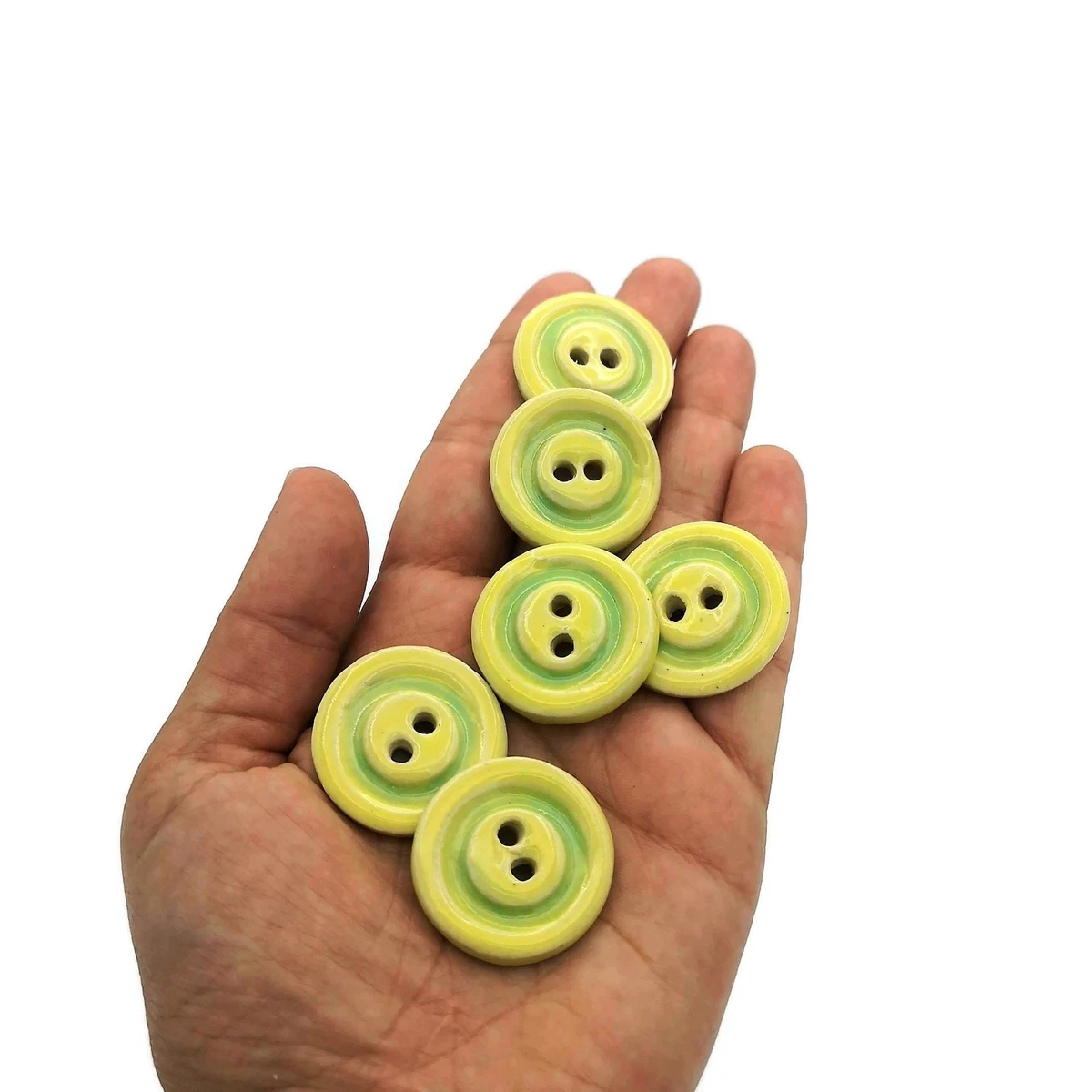Yellow Sewing Button