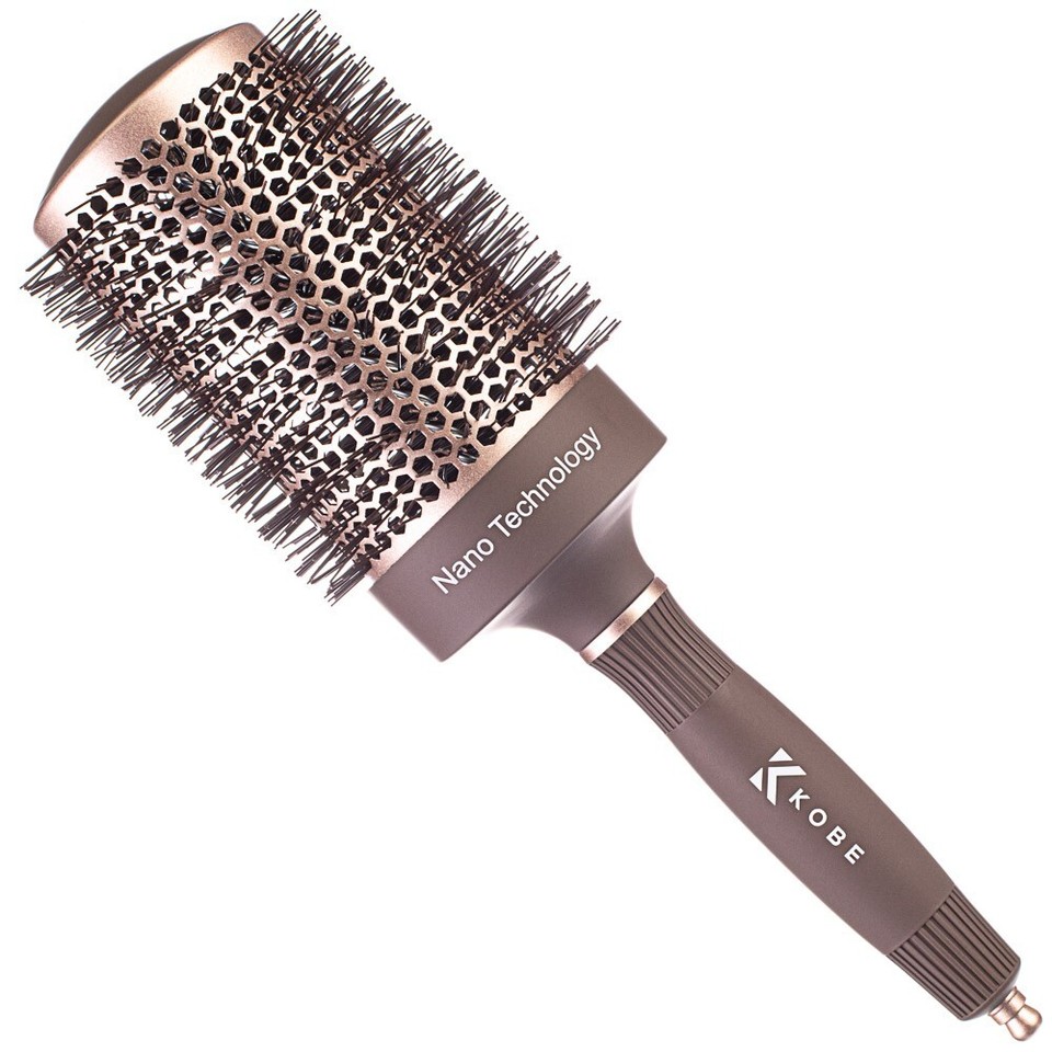 Kobe Pro Hair Brushes Radial Nano Heat-Retaining Blow Dry Ceramic Round ...