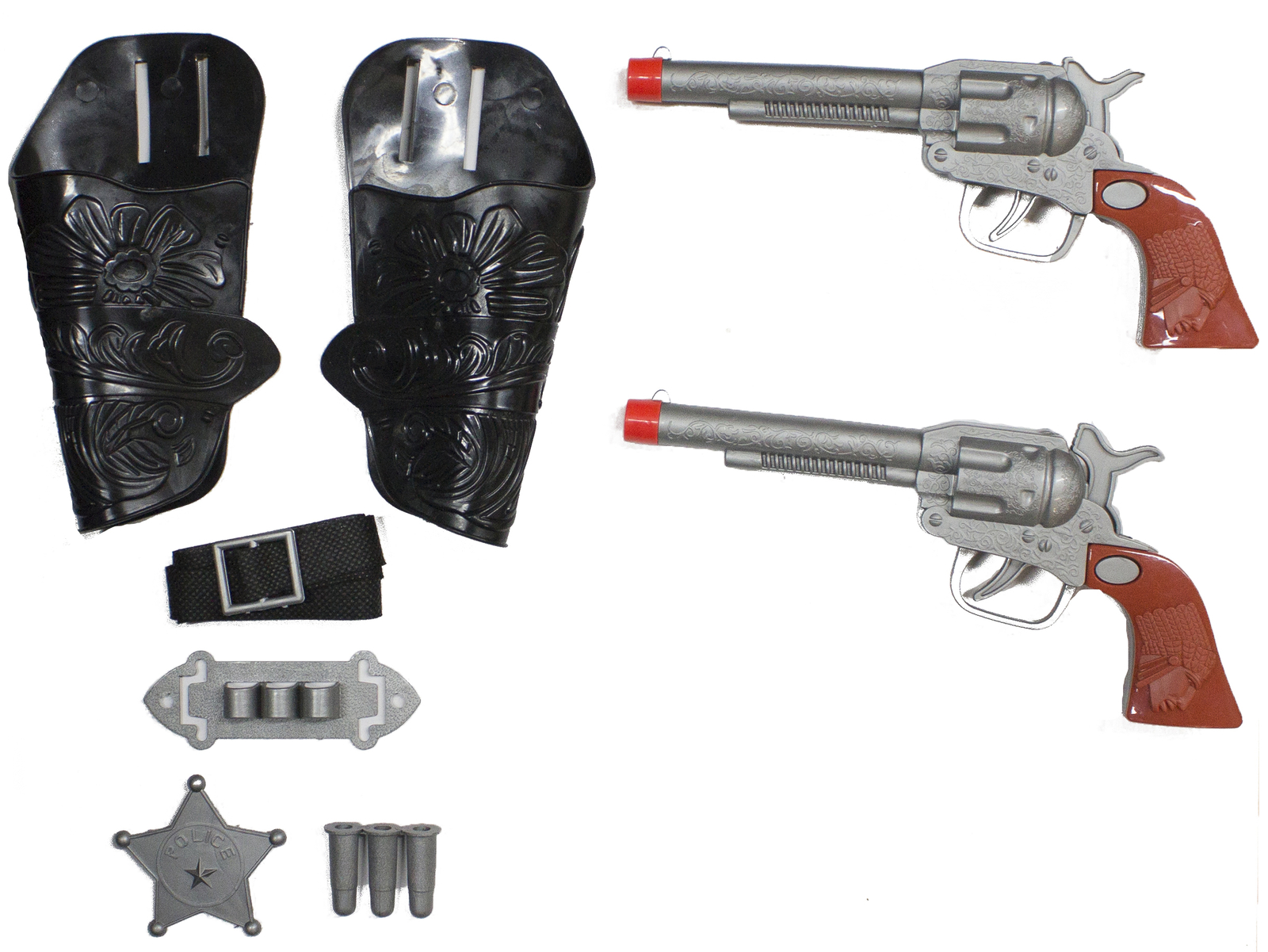 Hunson Wild West Ranger Toy Cap Pistols Gun Holsters Cowboys - for sale ...