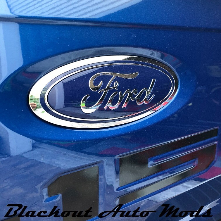 Gloss Black Emblem Overlay Vinyl Decals For 2015-2023 Ford F150 | eBay