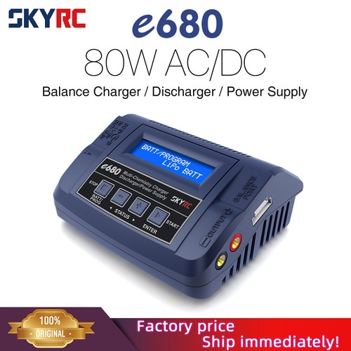 SKYRC e680 80W AC/DC Balance Charger for 1-6s LiPo NiCd NiMH Battery AGM Battery | eBay