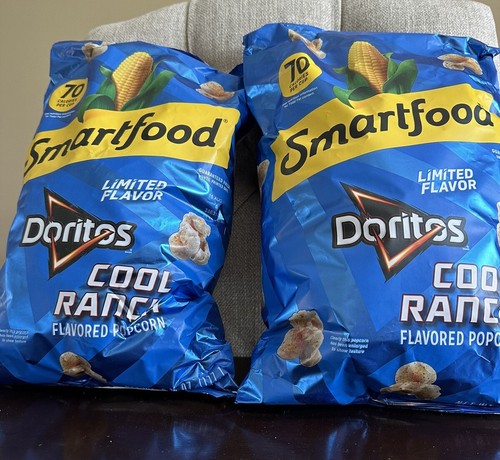 Smartfood Popcorn Cool Ranch Dorito LIMITED EDITION 2 Full Size Bags ...