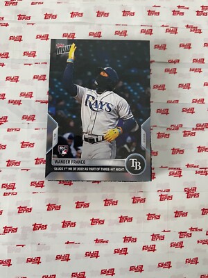 Wander Franco RC 2022 Topps Now #70 "Slugs 1st HR of 2022 Season " | eBay