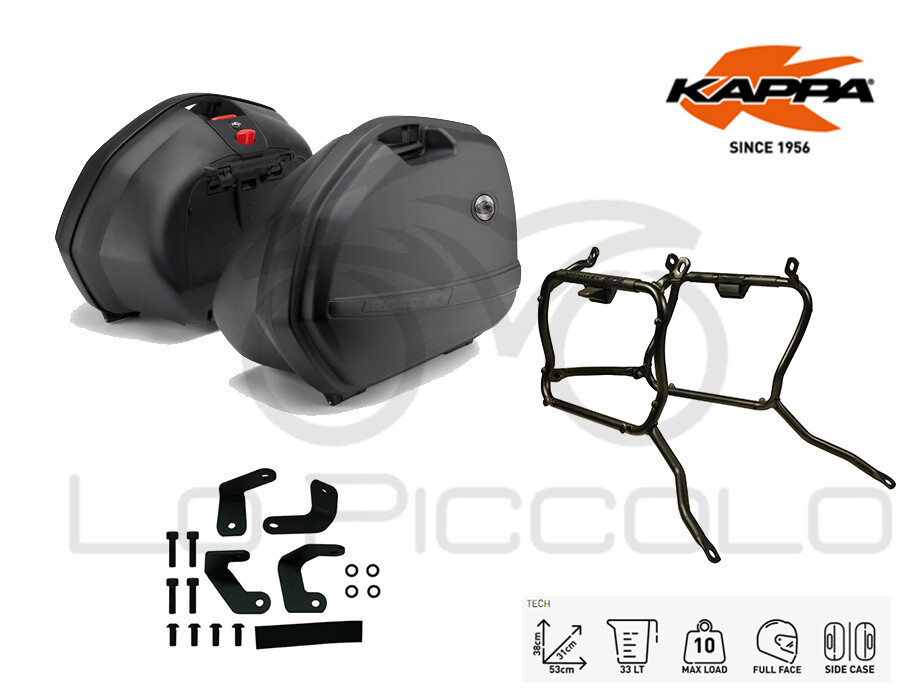 Kappa Pair Of Side Luggage K33N Yamaha Tracer 900 2018+Brackets+Kit | eBay