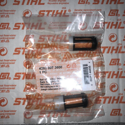 Genuine OEM Stihl 4282 007 3600 Fuel Filter Kit BR600 BR700 BR550 BR500 ...