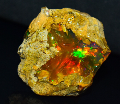 Opale rouge brute 80,70 carats opale naturelle éthiopienne opale brute ...