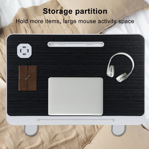 Adjustable Laptop Tray Desk Stand Foldable Bed Table Notebook Tray Cup ...