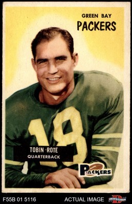 1955 Bowman #74 Tobin Rote Packers Rice 3 - VG | eBay