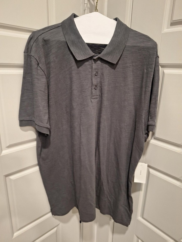 Vince Men's Short Sleeve Polo, Black, Large, New w/Tags | eBay
