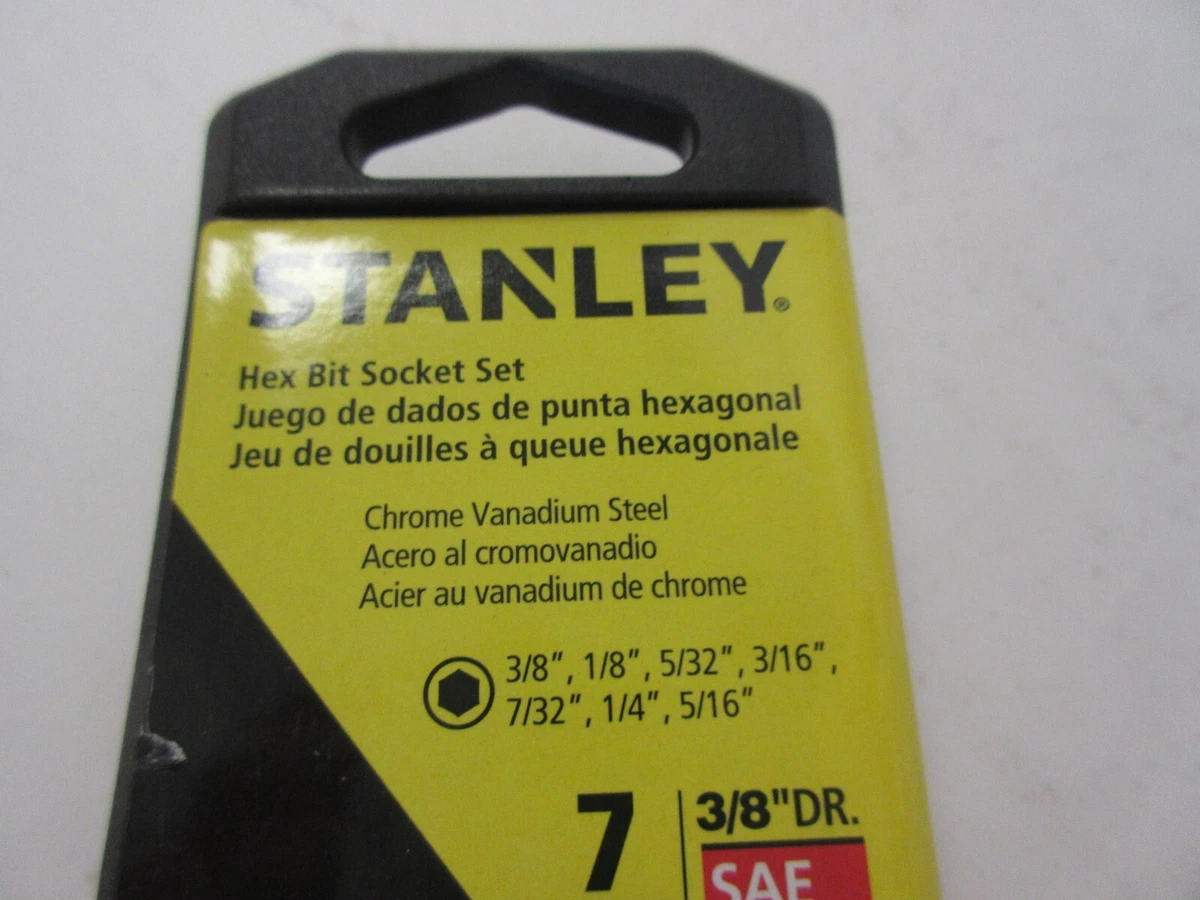 Stanley 7 Piece 3 8 Hex Socket Set