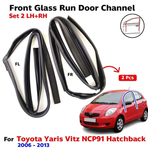 Fits Toyota Yaris Vitz Hatchback 06-09 Window Glass Run Channel Front ...