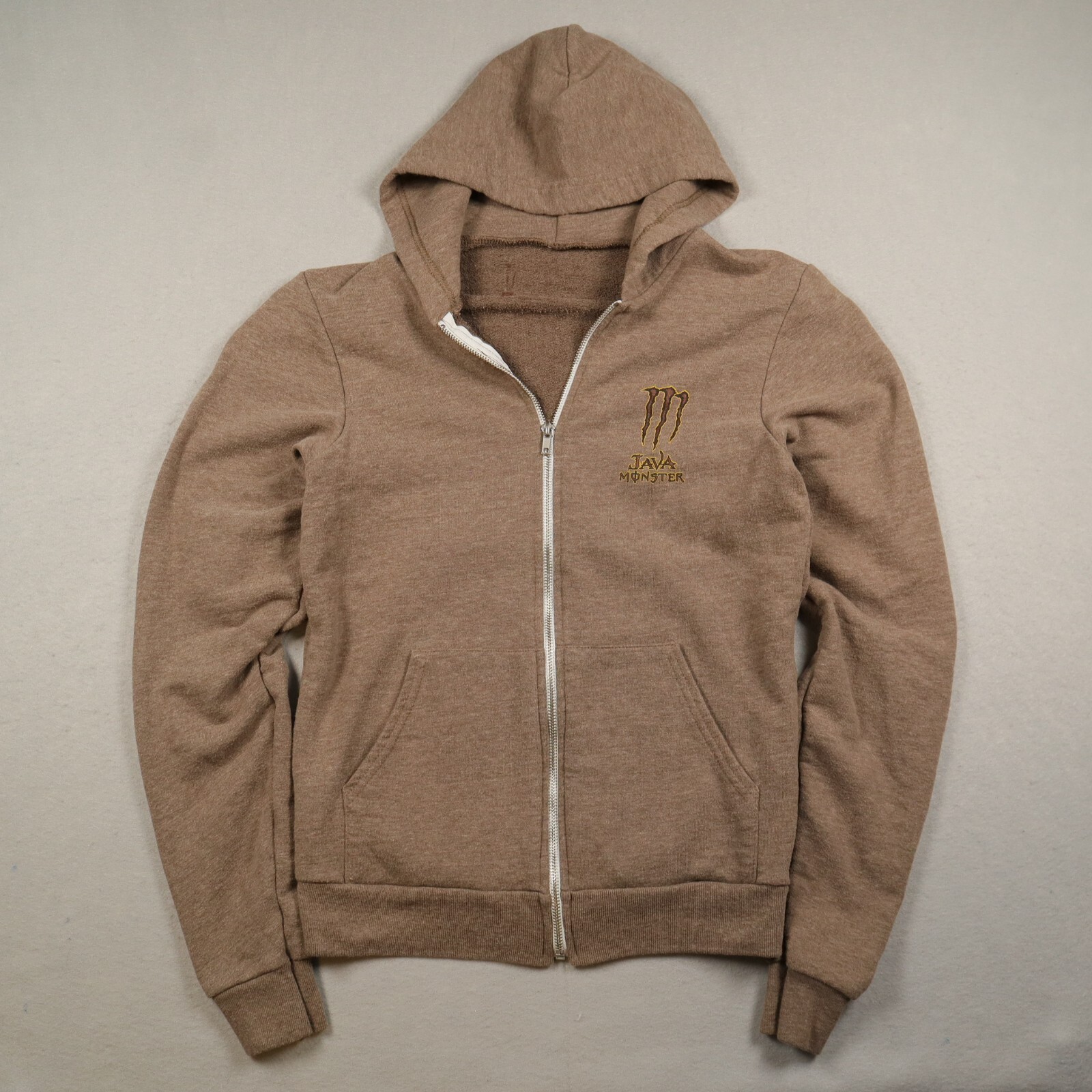 Monster Energy Java Brown Faded Full Zip Hoodie Unise… - Gem