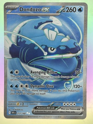 Dondozo ex 211/182 Sv10: Destined Rivals Holo UR TCG NM Pokemon | eBay