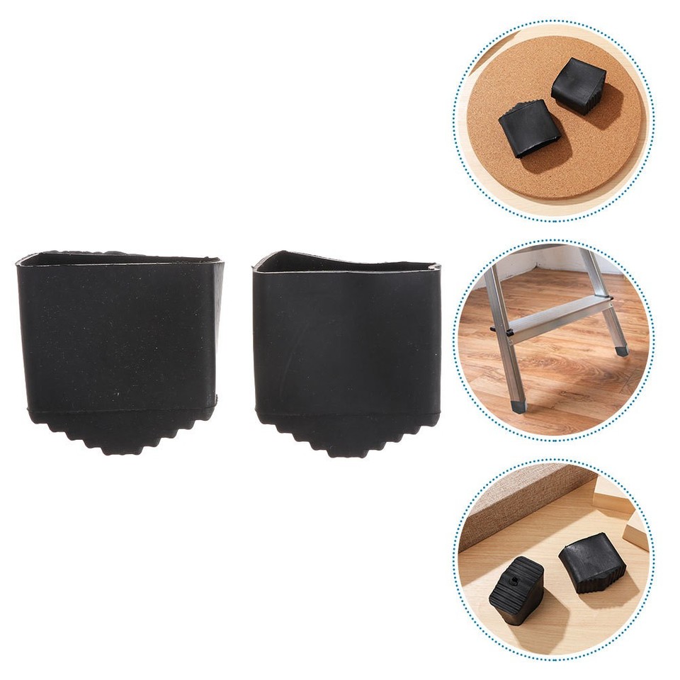 4pcs Ladder Feet Covers Rubber Pads Non Slip Protection for Household ...