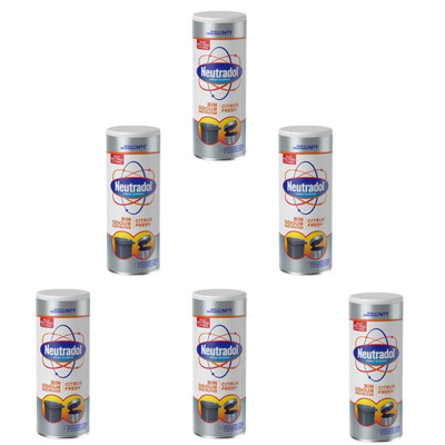 6x Neutradol Dustbin Odour Destroyer 350g Bin Freshener Powder Wheelie ...