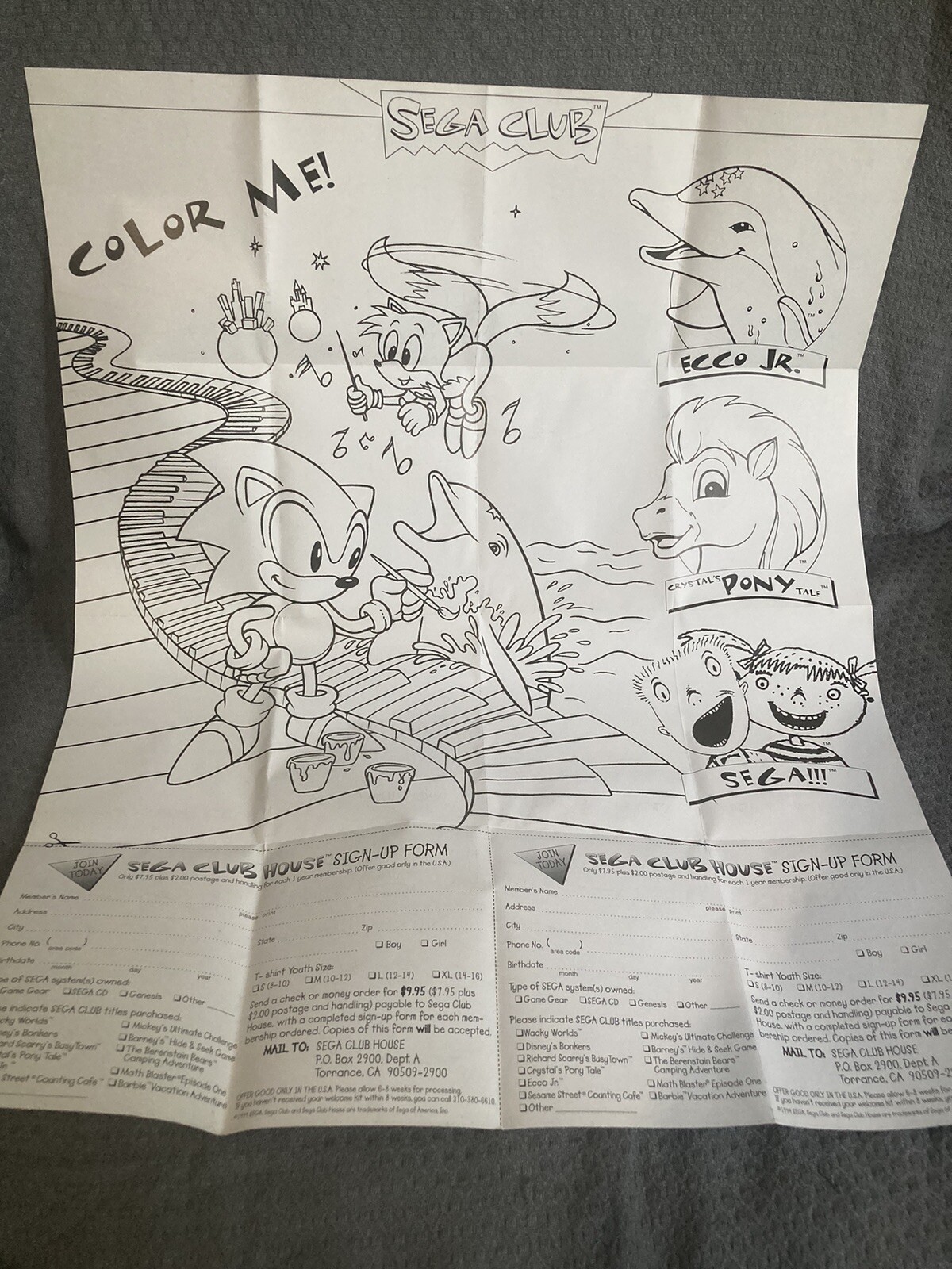 Sega Genesis Club House & Welcome To The Next Level - 2 Vintage Poster ...