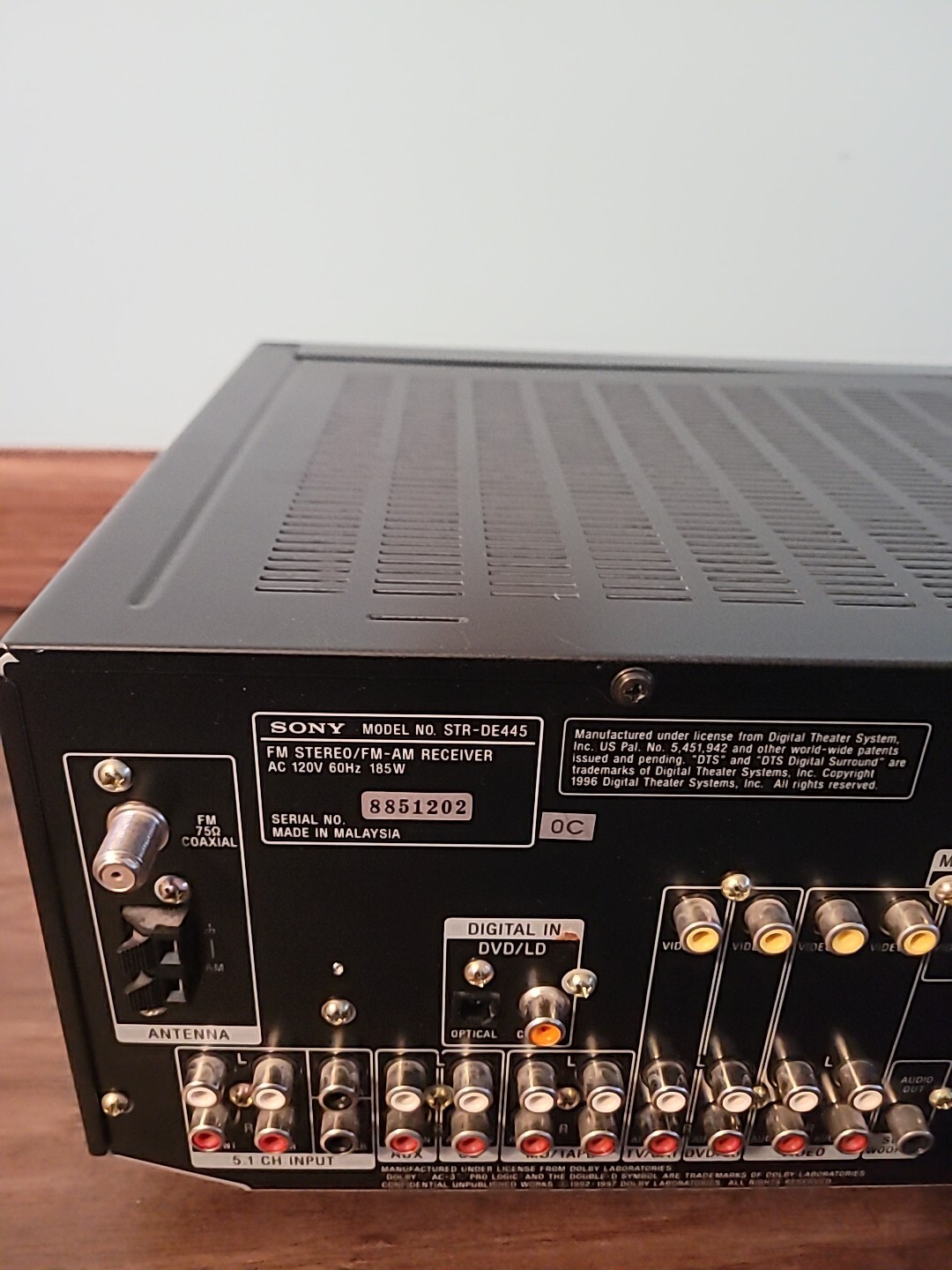 Sony STR DE445 5.1 Channel 400 Watt Receiver for sale online | eBay