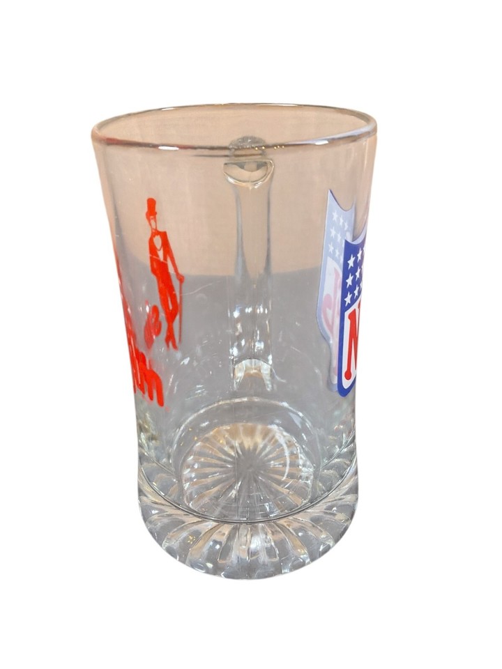 NFL Logo Slim Jim Beer Mug Glass Stein Heavy Collectors Edition 32oz ...