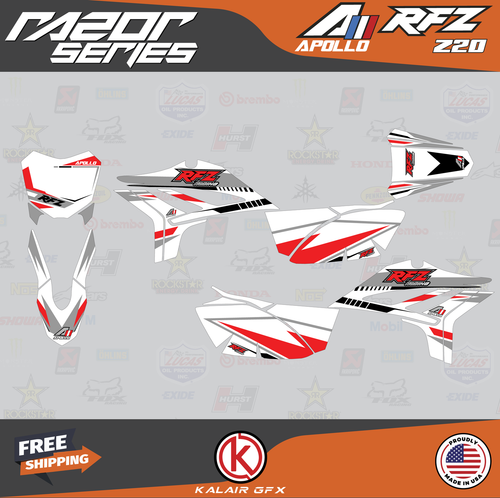 Graphics Kit for Apollo Z20 Z40(RFZ Z 20 40) RAZOR-Red | eBay