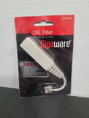 Gigaware Single Line DSL Filter Item # 279-101 Radio Shack | eBay