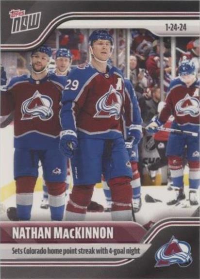 2023-24 Topps Now NHL Stickers - Nathan MacKinnon #96 /160 for sale ...