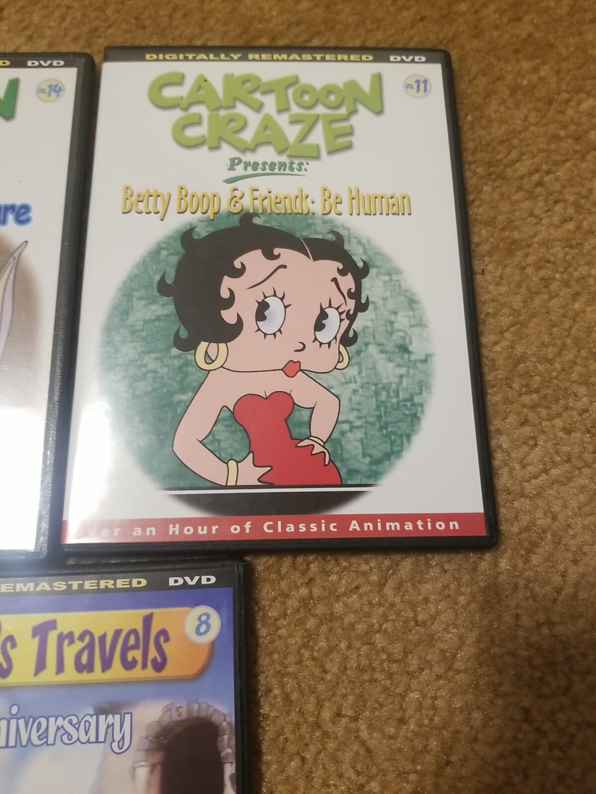 3 DVD Lot Classic Cartoons (Bugs Bunny, Betty Boop & Gulliver's travels ...