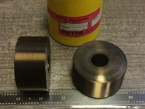 NEW SET OF FETTE THREAD ROLLING DIES 1/4-28 UNF | eBay